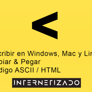 Cómo hacer símbolo menor que